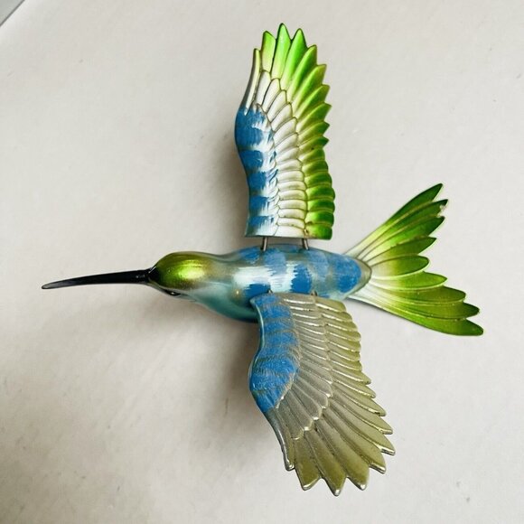 Exhart | Accents | Exhart Hummingbird Home Decor Blue Green Garden ...